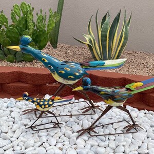Handpainted Metal Roadrunner | Yard Art Garden Decor | Artisan Made ...
