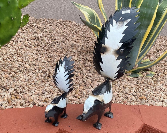 Handmade Metal Stinky Skunk | Yard Art Garden Decor | Artisan Made ...