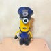 Handmade Metal Police Officer Minion | Farmhouse Yard Art Garden Decor ...