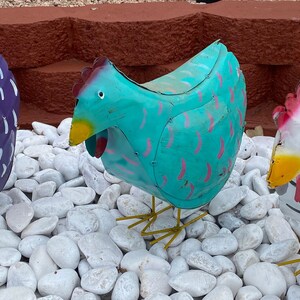 Handmade Metal Hen Chicken Coop | Farmhouse Yard Art Garden Decor ...