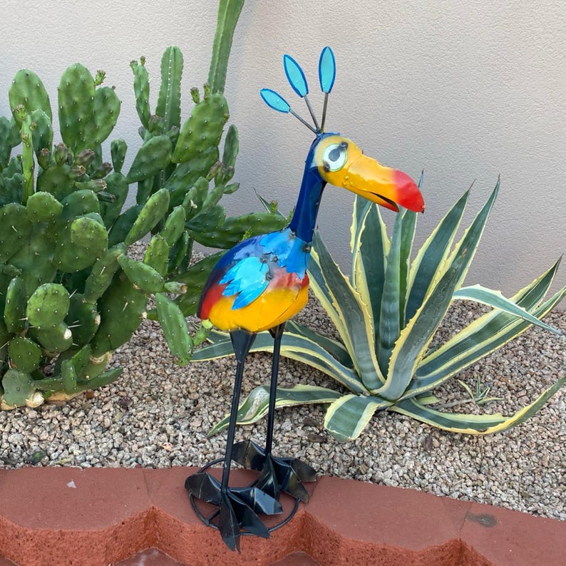 Lifesize Handmade Metal Kevin the Bird up Movie | Farmhouse Yard Art ...