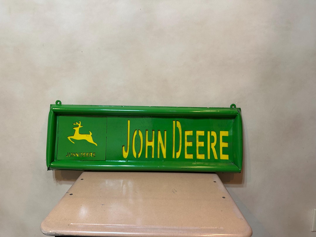 Metal John Deere Tailgate | Mancave Garage Decor | Artisan Made Hanging ...
