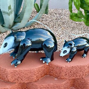 Handmade Metal Possum | Farmhouse Yard Art Garden Decor | Artisan Made ...