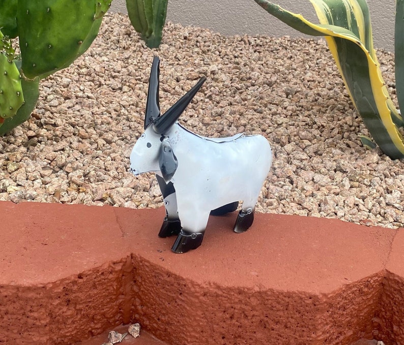 Handmade Metal Goat | Farmhouse Yard Art Garden Decor | Artisan Made ...