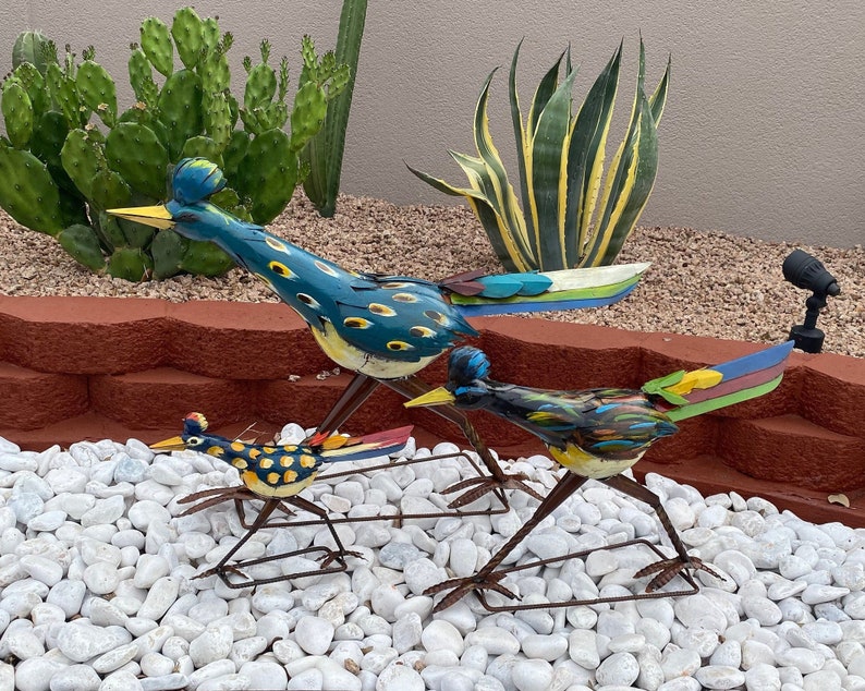 Handpainted Metal Roadrunner | Yard Art Garden Decor | Artisan Made ...