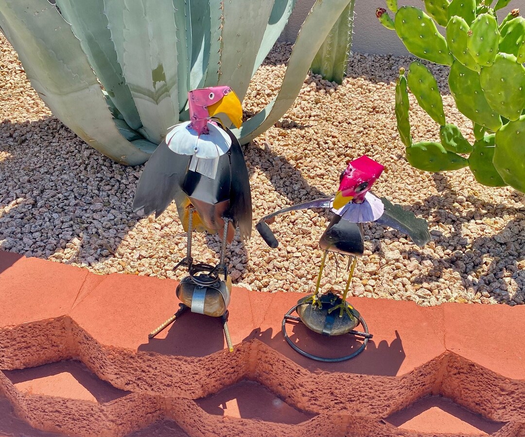 Handmade Metal Condor Vulture | Farmhouse Yard Art Garden Decor ...