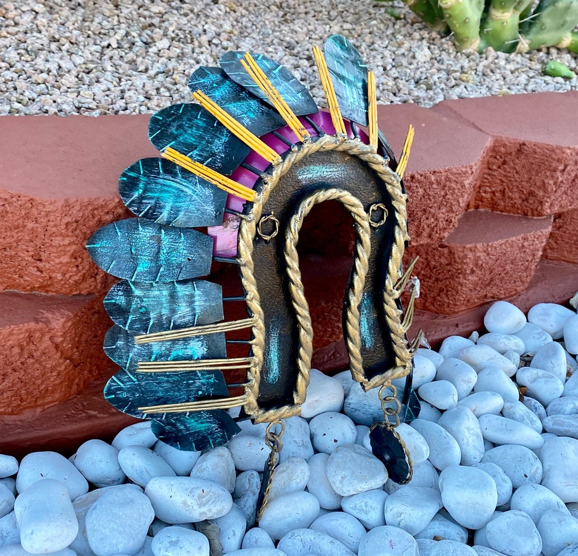 Metal Tribal Chief Headdress Sign Native Yard Art Garden Decoration - Etsy