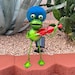 Handmade Metal Frog Playing Violin | Whimsical Mariachi Farmhouse Yard ...