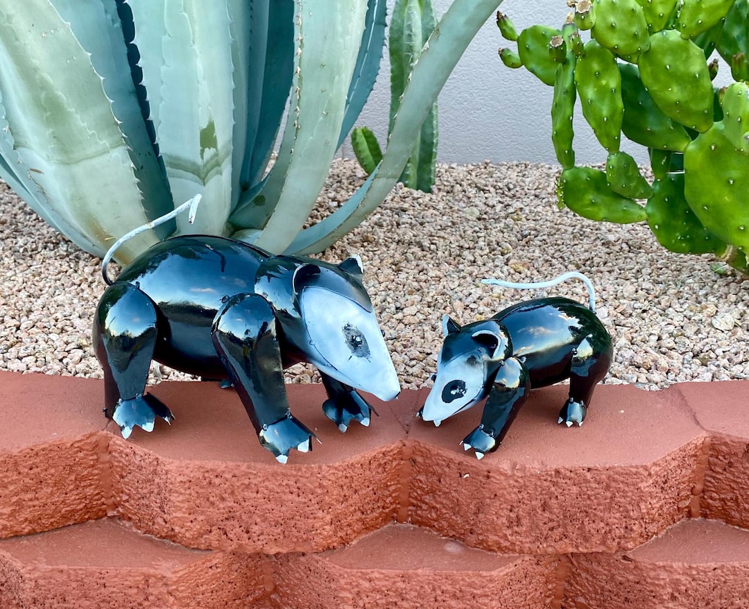 Handmade Metal Possum | Farmhouse Yard Art Garden Decor | Artisan Made ...