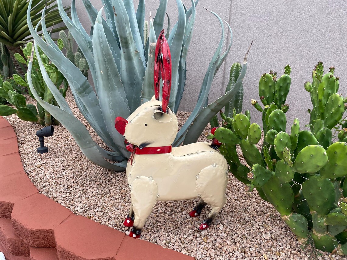 Lifesize Metal Rudolph the Red Nosed Reindeer Merry Christmas Gift Yard ...