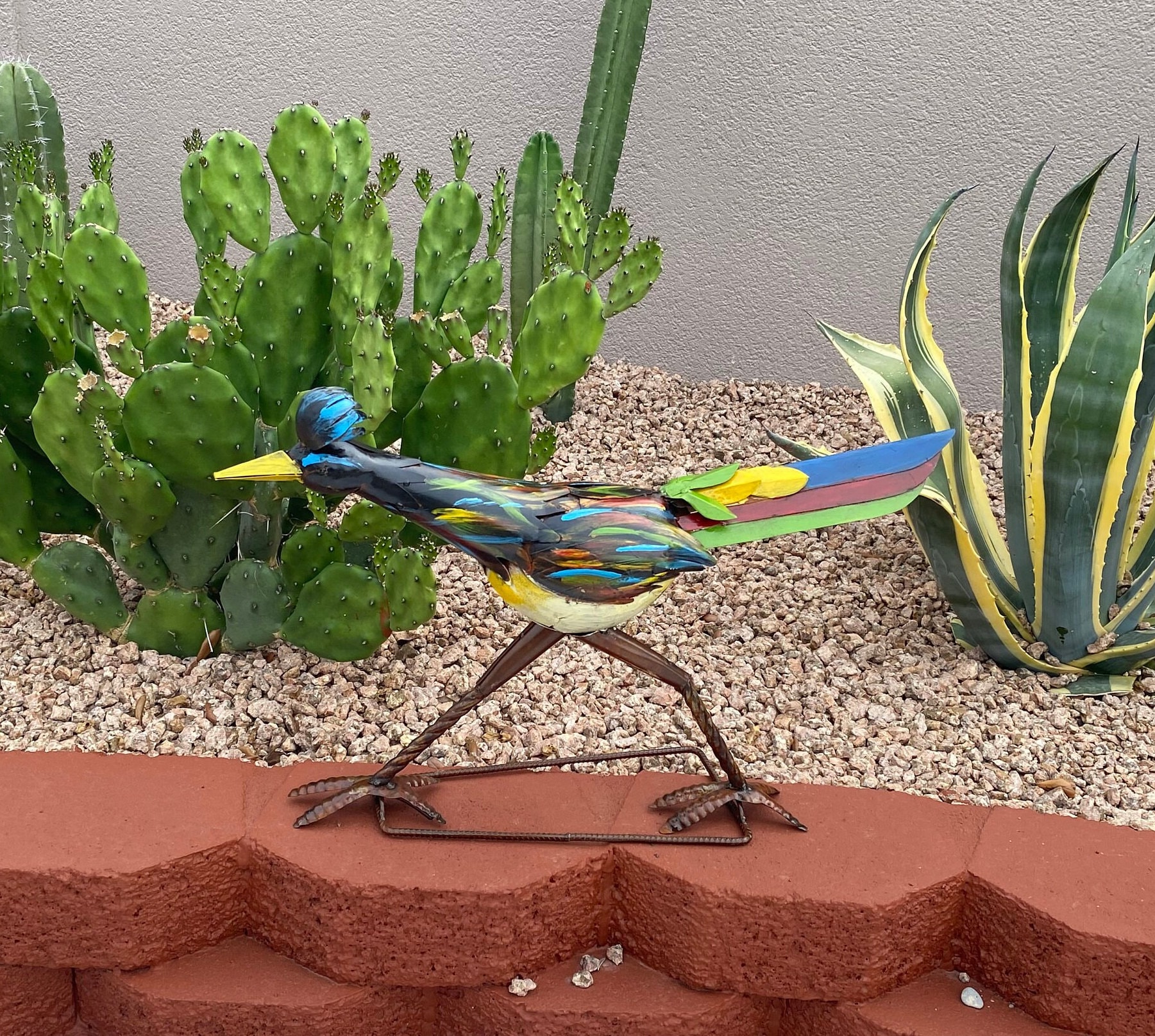Handpainted Metal Roadrunner | Yard Art Garden Decor | Artisan Made ...