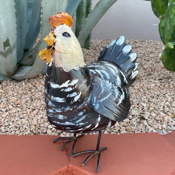 Metal Crazy Chicken - Etsy