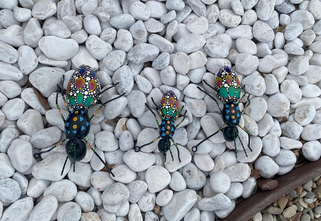 Handpainted Metal Ant | Yard Art Garden Decor | Artisan Made Landscape ...
