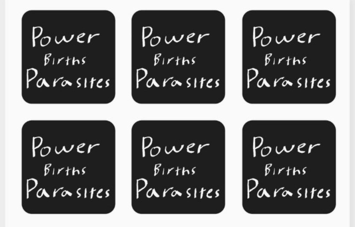 Power Births Parasites Square Stickers Pack of Six - Etsy