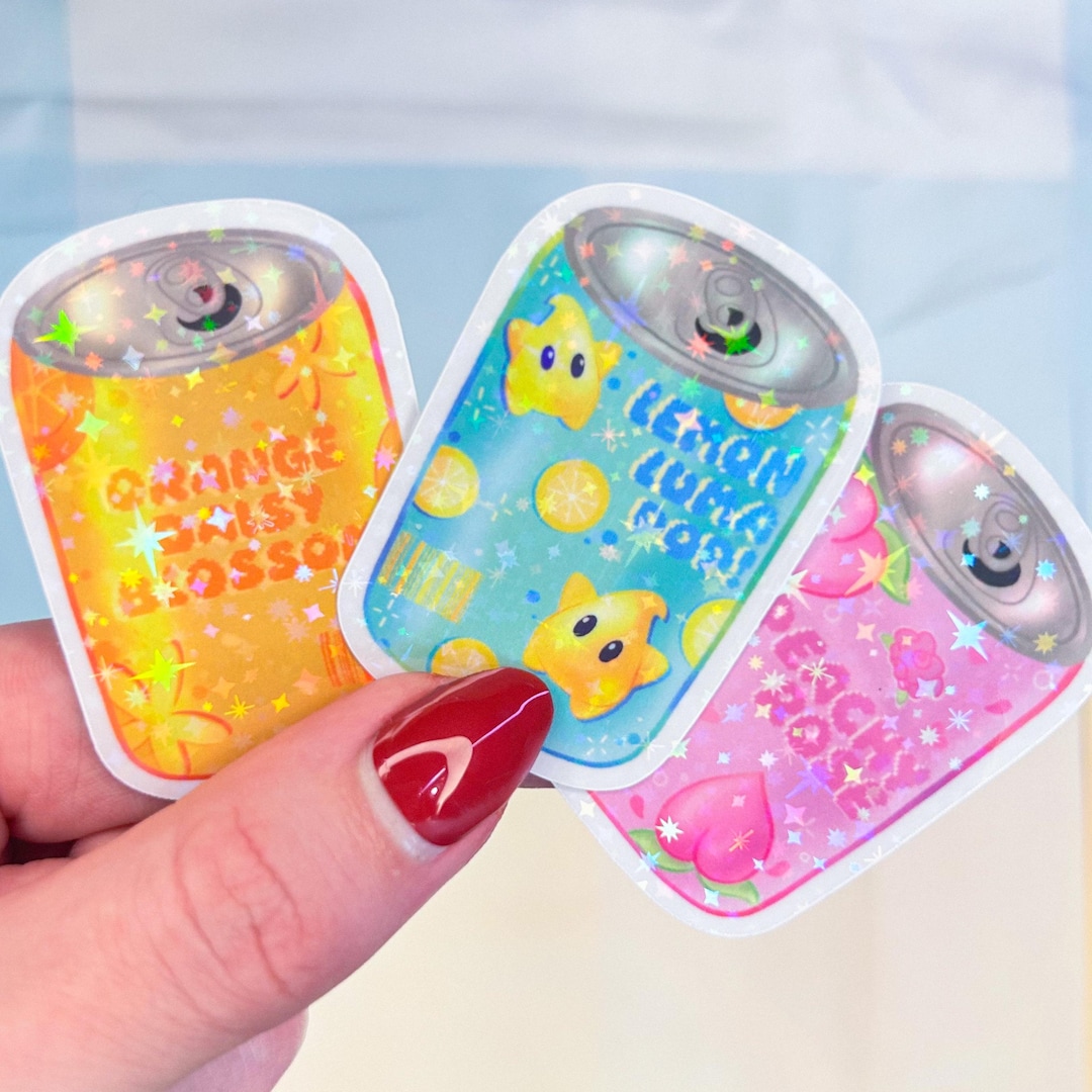 Mario Princess Soda Stickers | Set of 3 or Individual | Peach Daisy ...