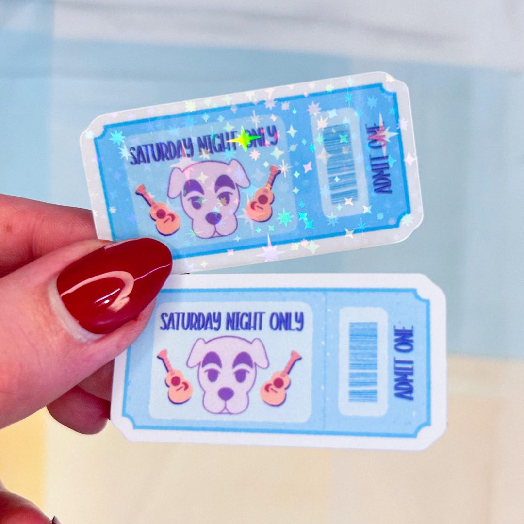 Kk Concert Ticket Sticker 2 Inch Vinyl Die Cut Sticker - Etsy