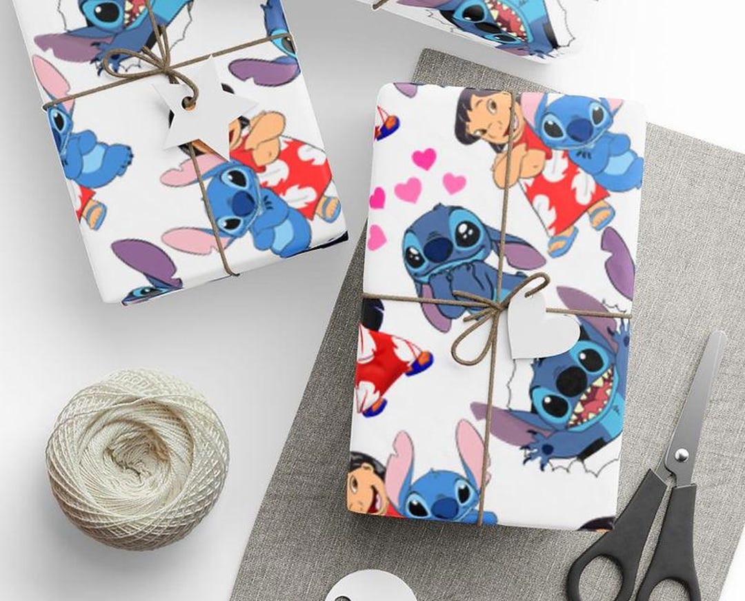 Lilo and Stitch Gift Wrapping Paper, Stich Wrapping Paper, Stich Lilo ...