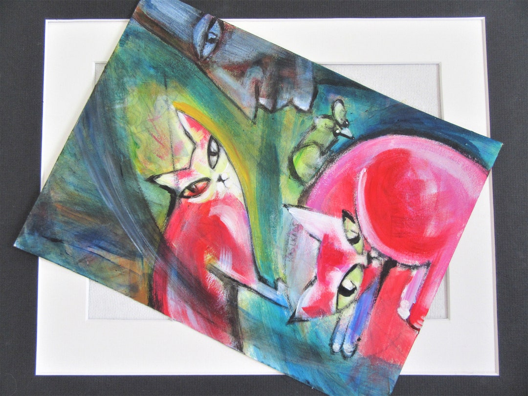 Modern Contemporary Acrylic Painting, Outsider Art, Naive Painting ...