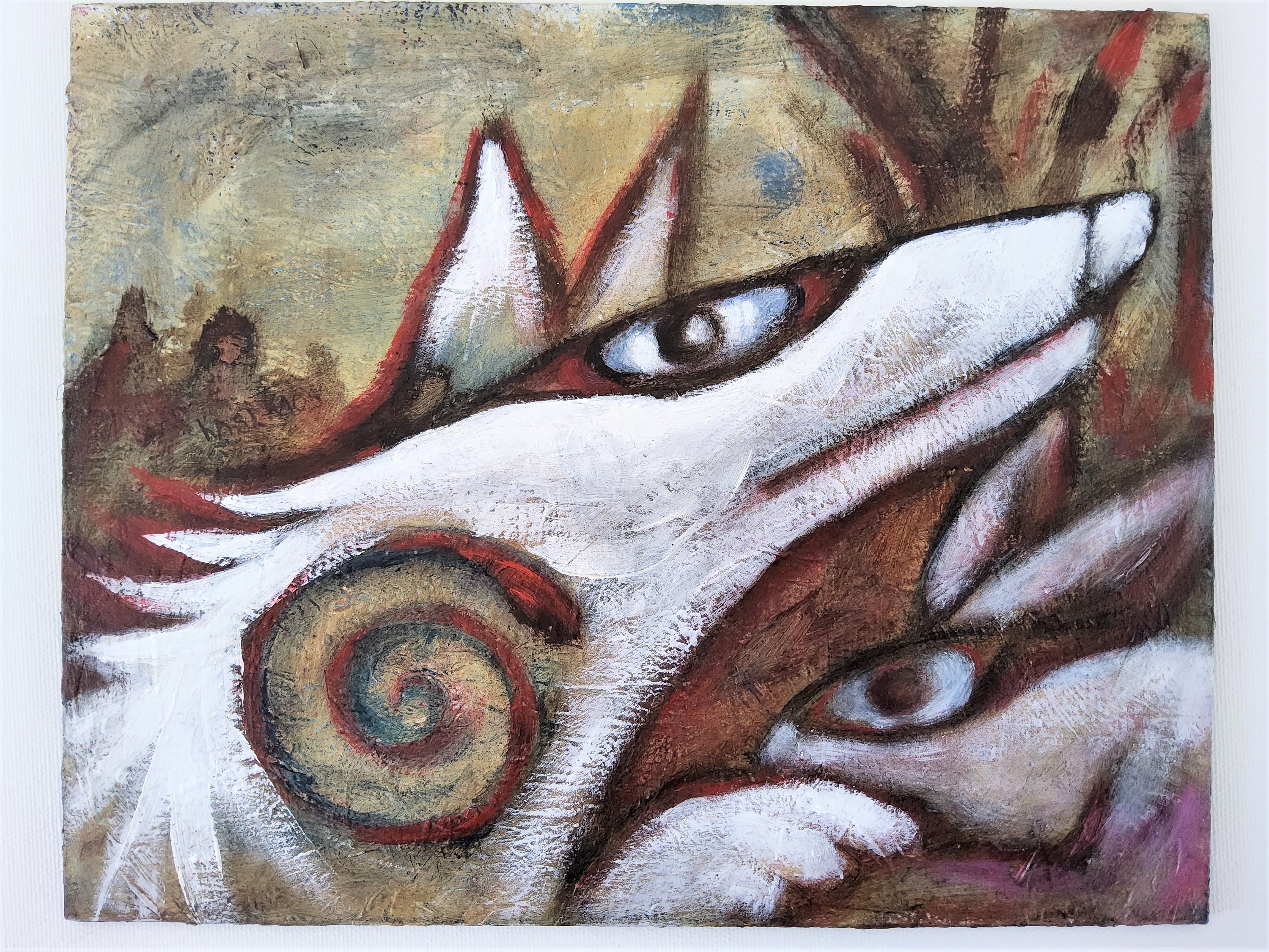 Outsider Art Painting by Kaslkaos, Primitive Art, Naive Art Style ...