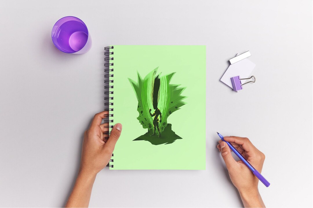 Gon Freecss A5 Spiral Notebook Hxh: Hunter X Hunter Cool Minimalistic ...