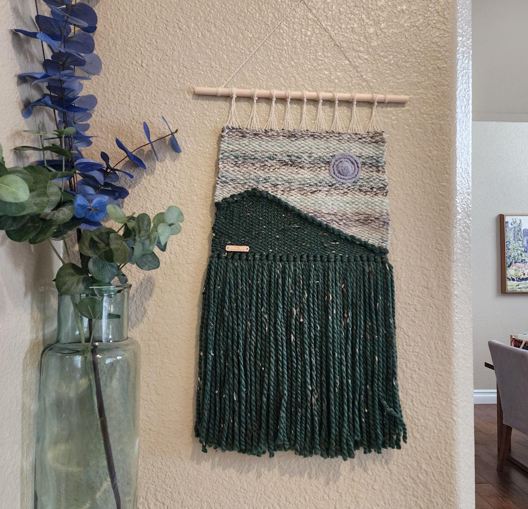 Moons / Wall Decor / Loom and Tonic / Handmade Boho Woven Wall Decor ...
