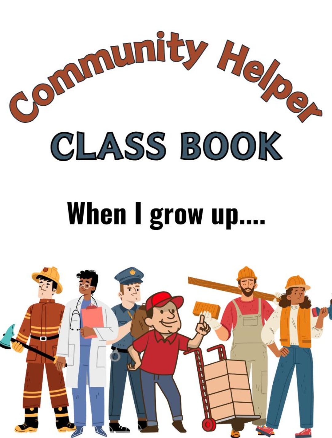 Community Helper Book - Etsy