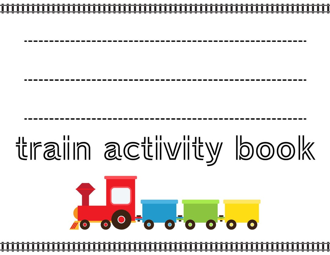 Train Activity Book- Digital Copy - Etsy