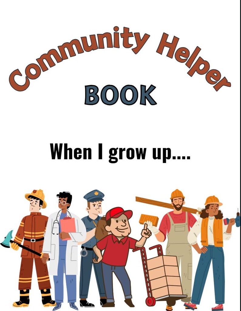 Community Helper Book - Etsy