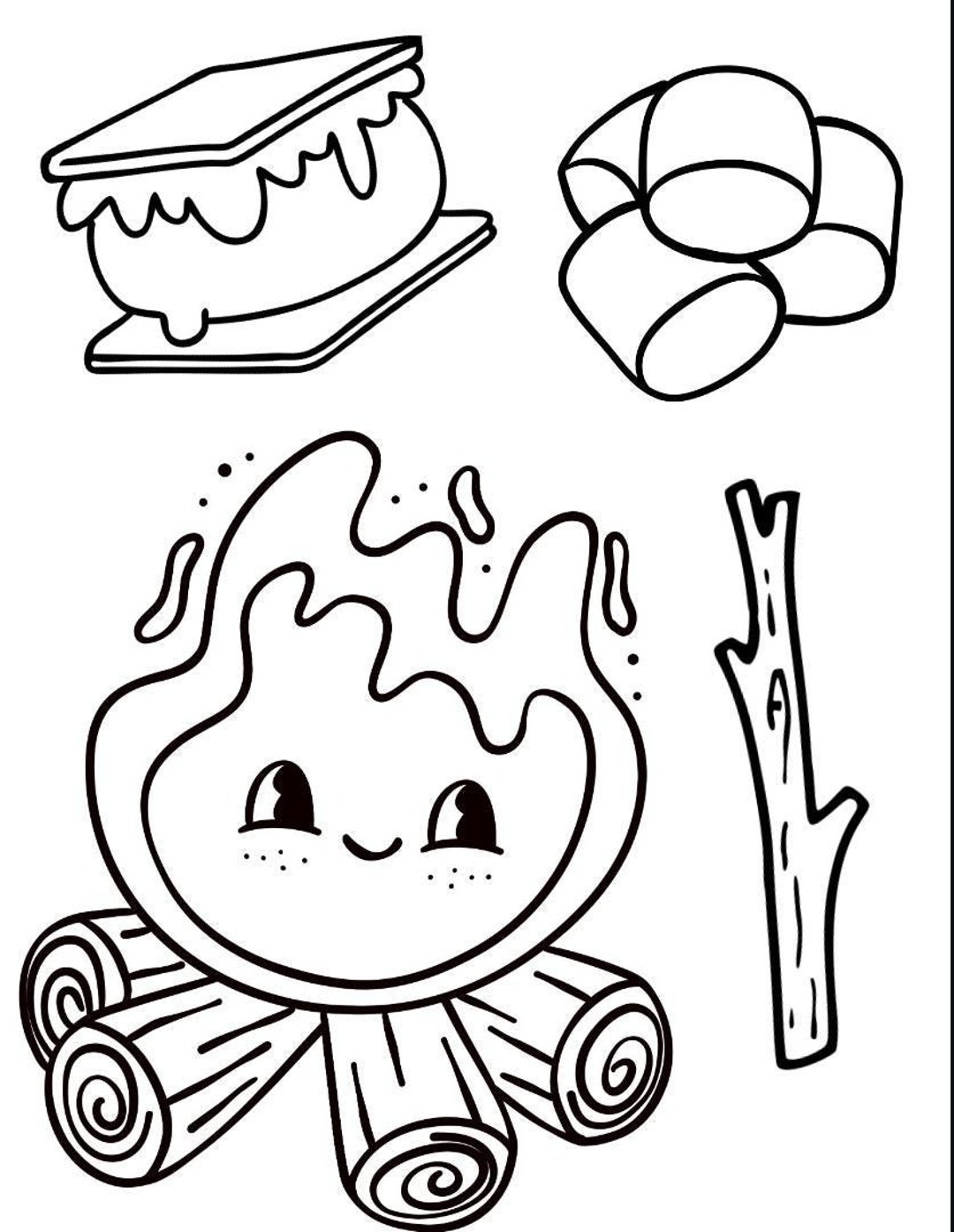 Fall Digital Coloring Book - Etsy