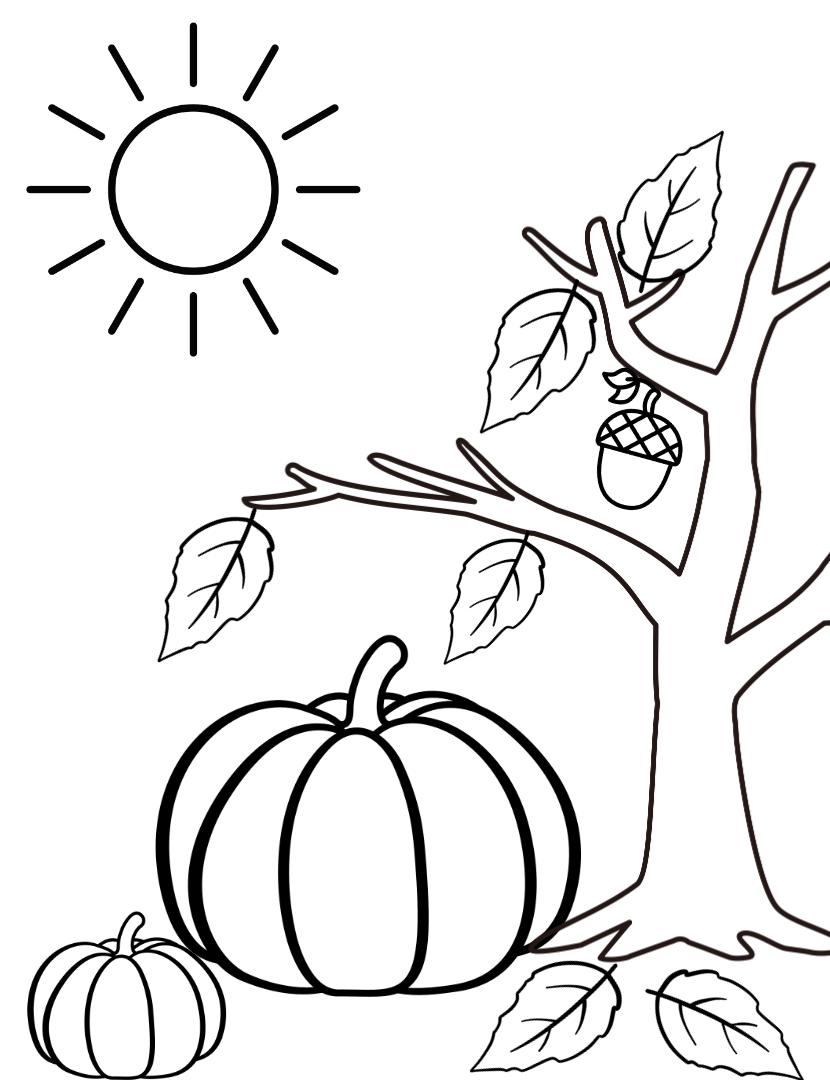Fall Digital Coloring Book - Etsy