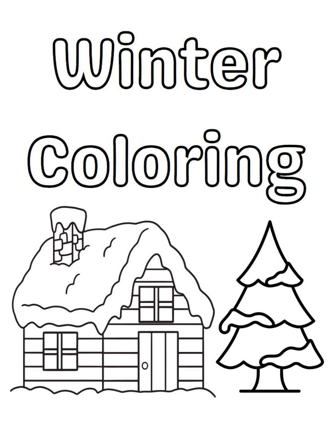 Winter Digital Coloring Book - Etsy