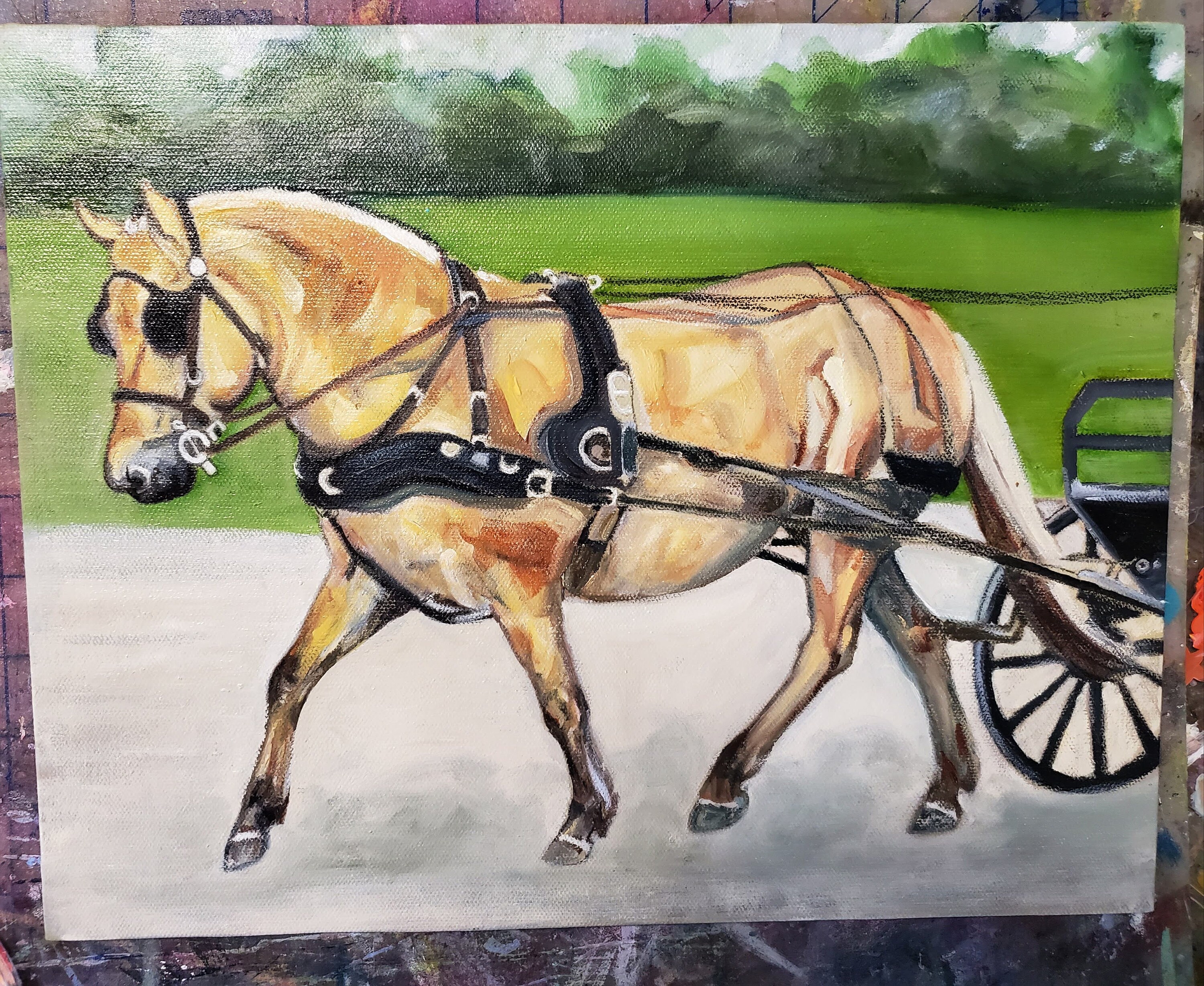 Custom horse painting horse artist painting from your photo | Etsy