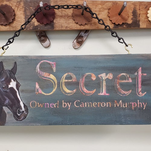 Hand Painted Stall Sign - Etsy