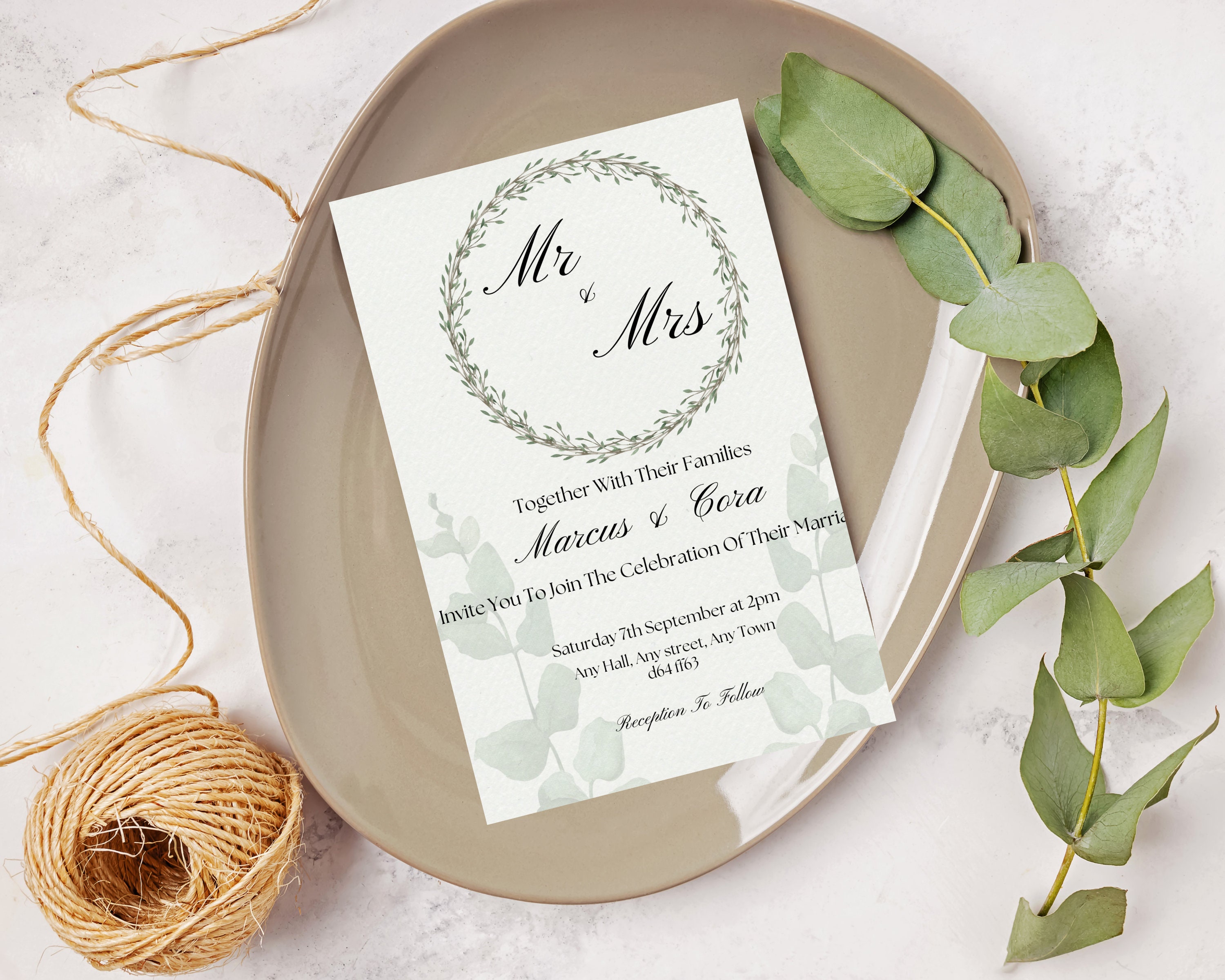 INSTANT DOWNLOAD, Wedding Invitations, Template, Wedding, Editable ...