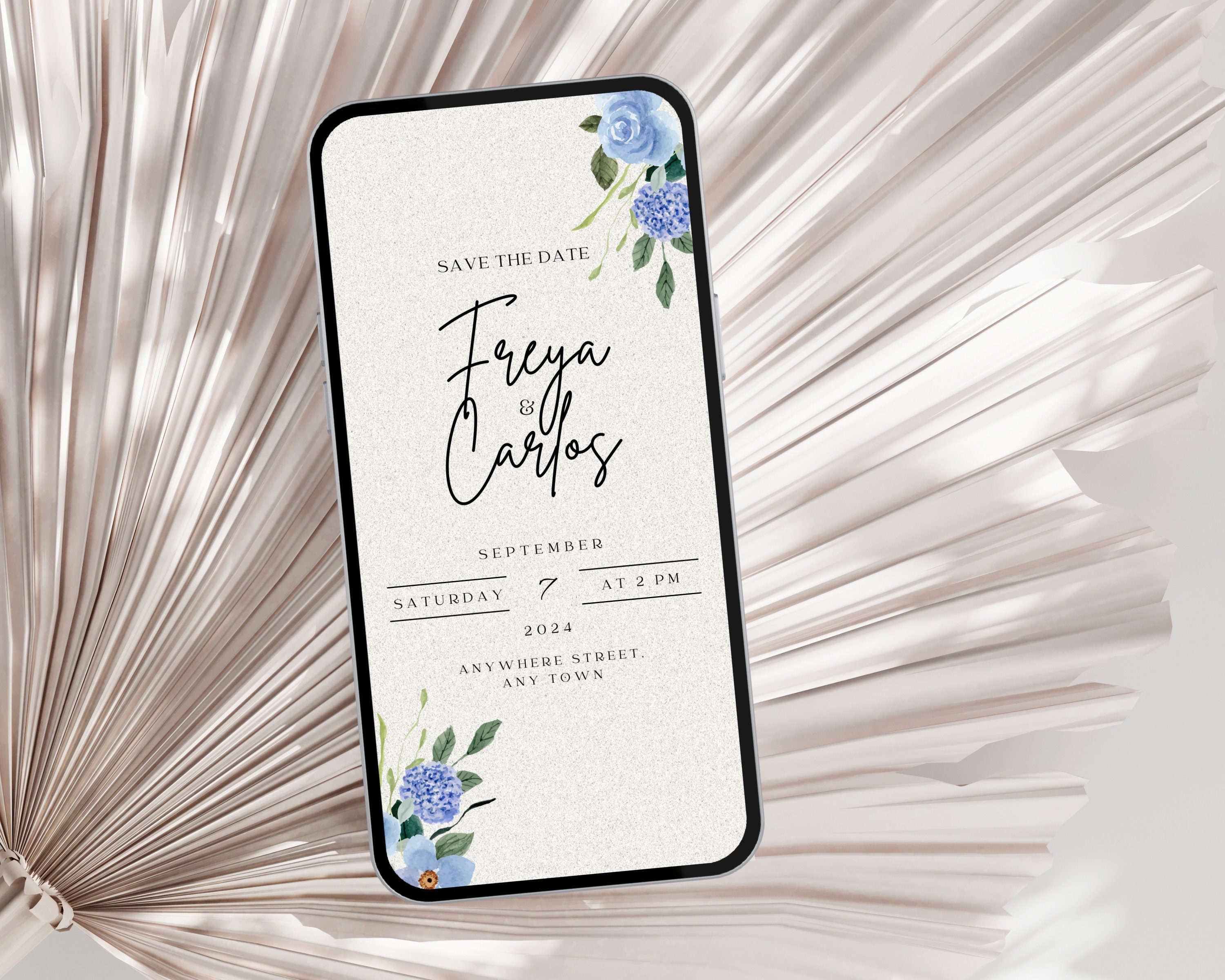 INSTANT DOWNLOAD, Wedding Invitations, Printable Save the Date Template ...