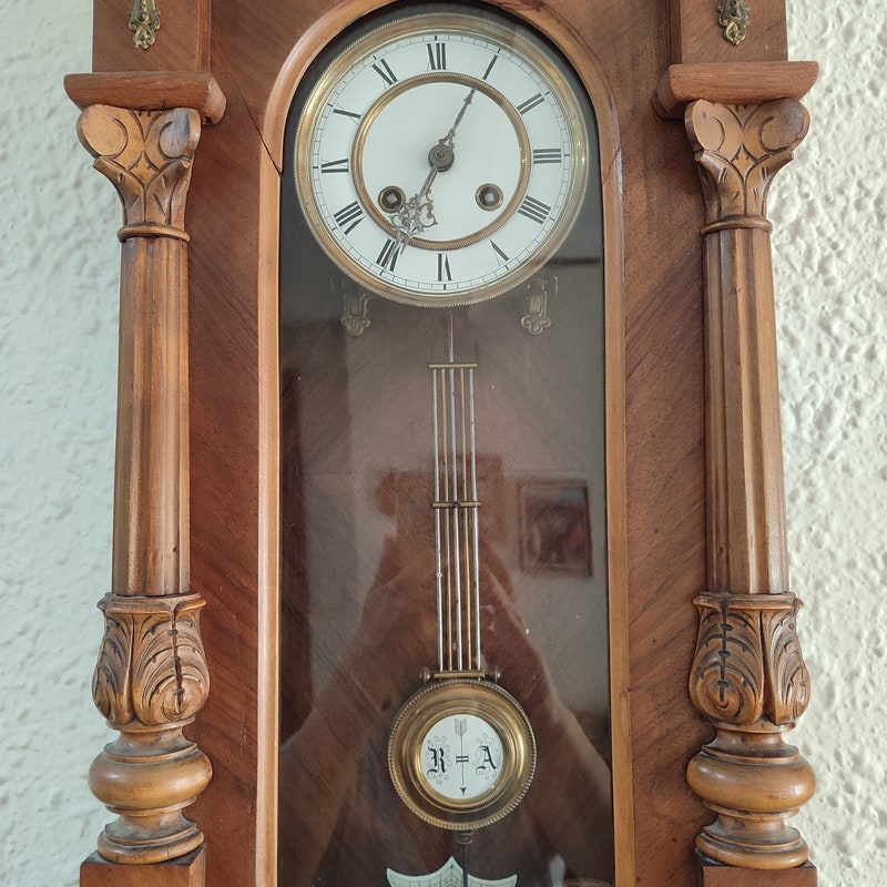 Antique Pendulum Wall Clock - Etsy
