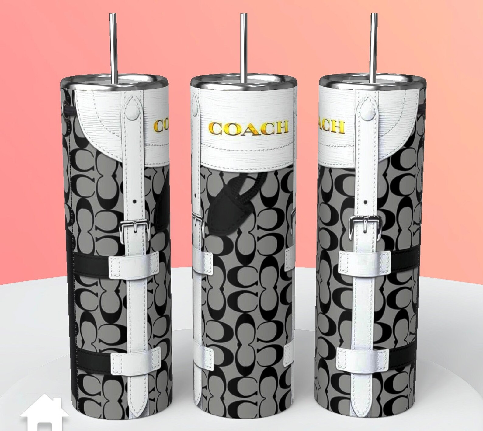 Cool Coach Purse Look Alike Tumbler/water Bottle. Stainless Steel ...