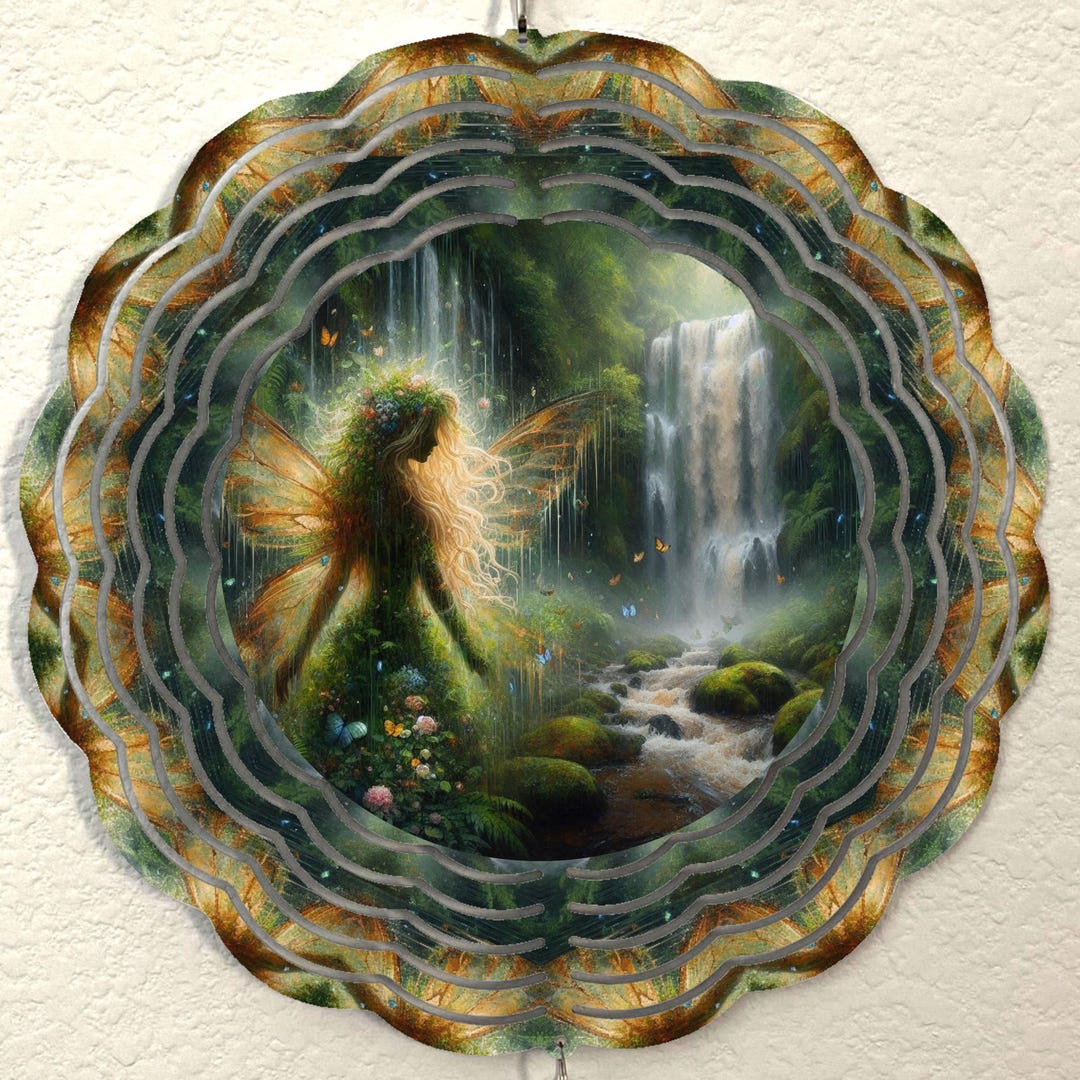 3 Png File's FAIRY in THE WOODS Designed for Crescent Moon Wind Spinner ...