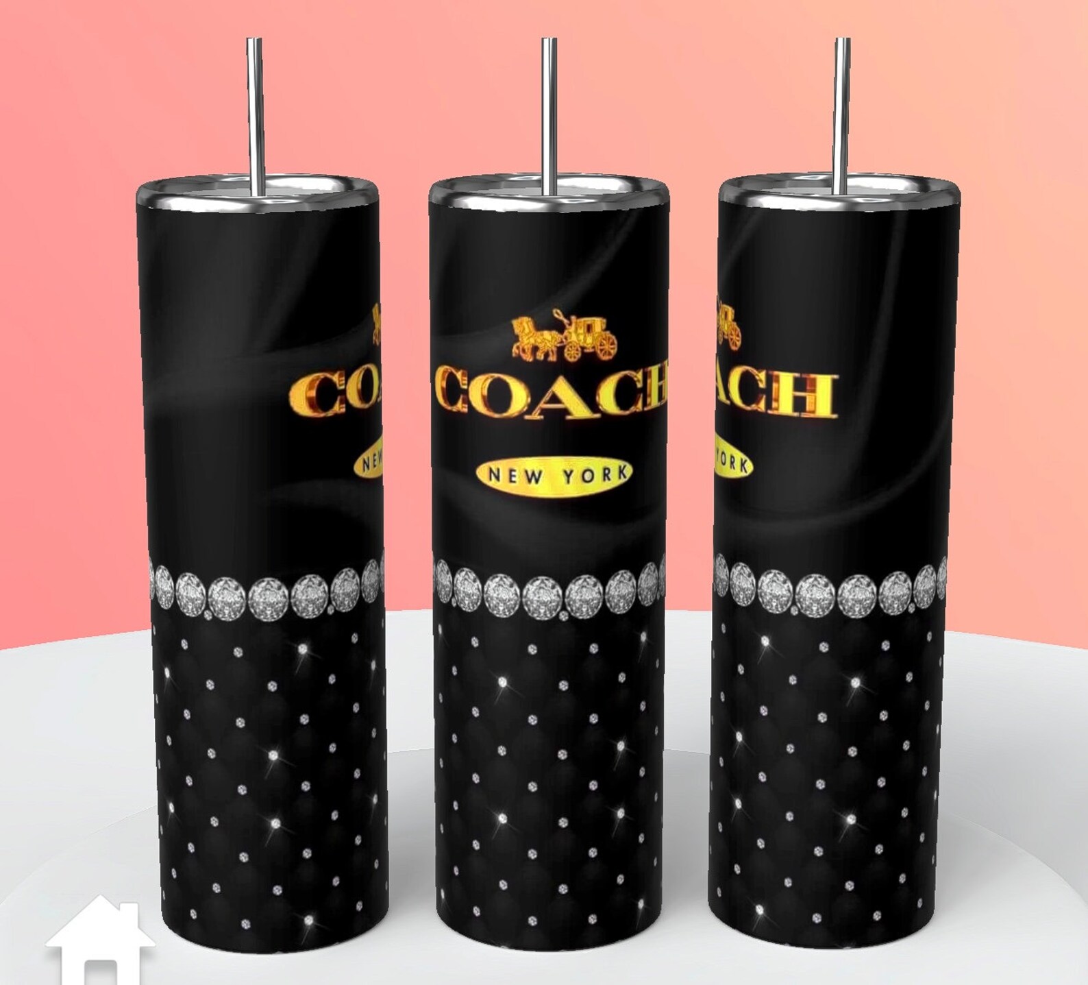Cool Coach Purse Look Alike Tumbler/water Bottle. Stainless Steel ...