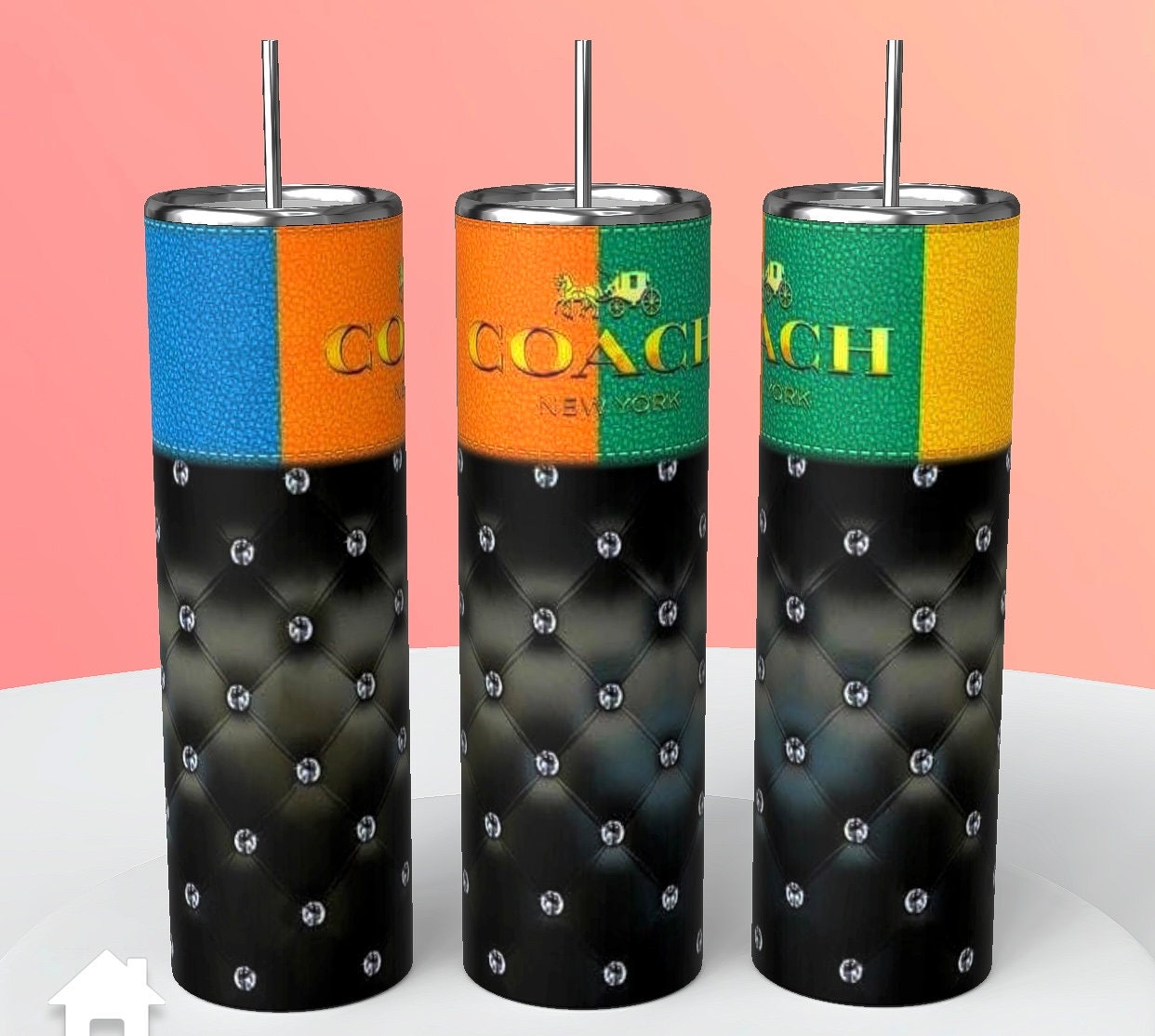 Cool Coach Purse Look Alike Tumbler/water Bottle. Stainless Steel ...