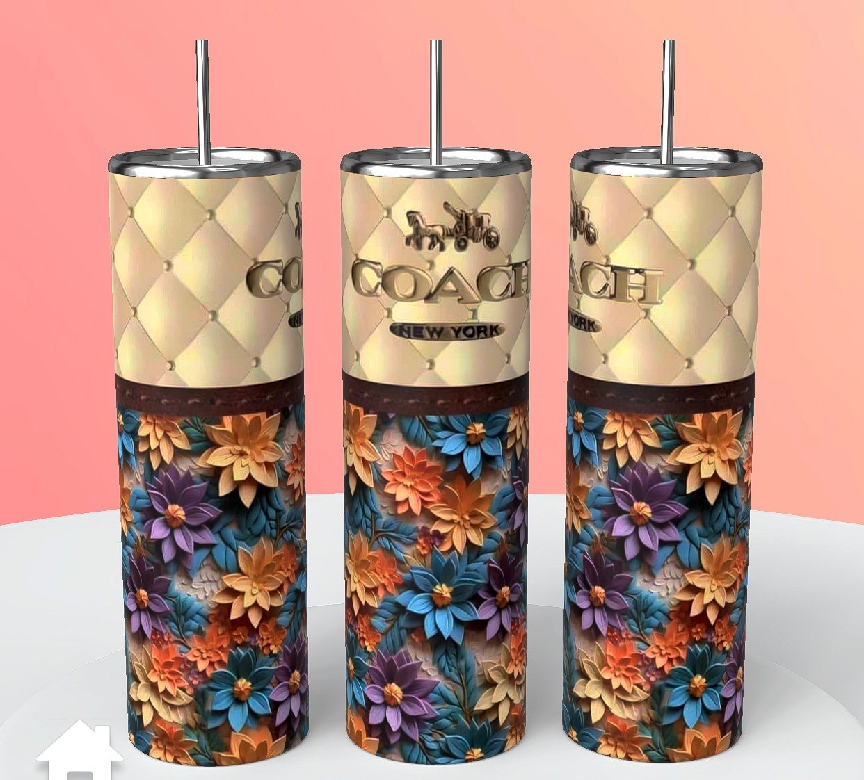 Cool Coach Purse Look Alike Tumbler/water Bottle. Stainless Steel ...