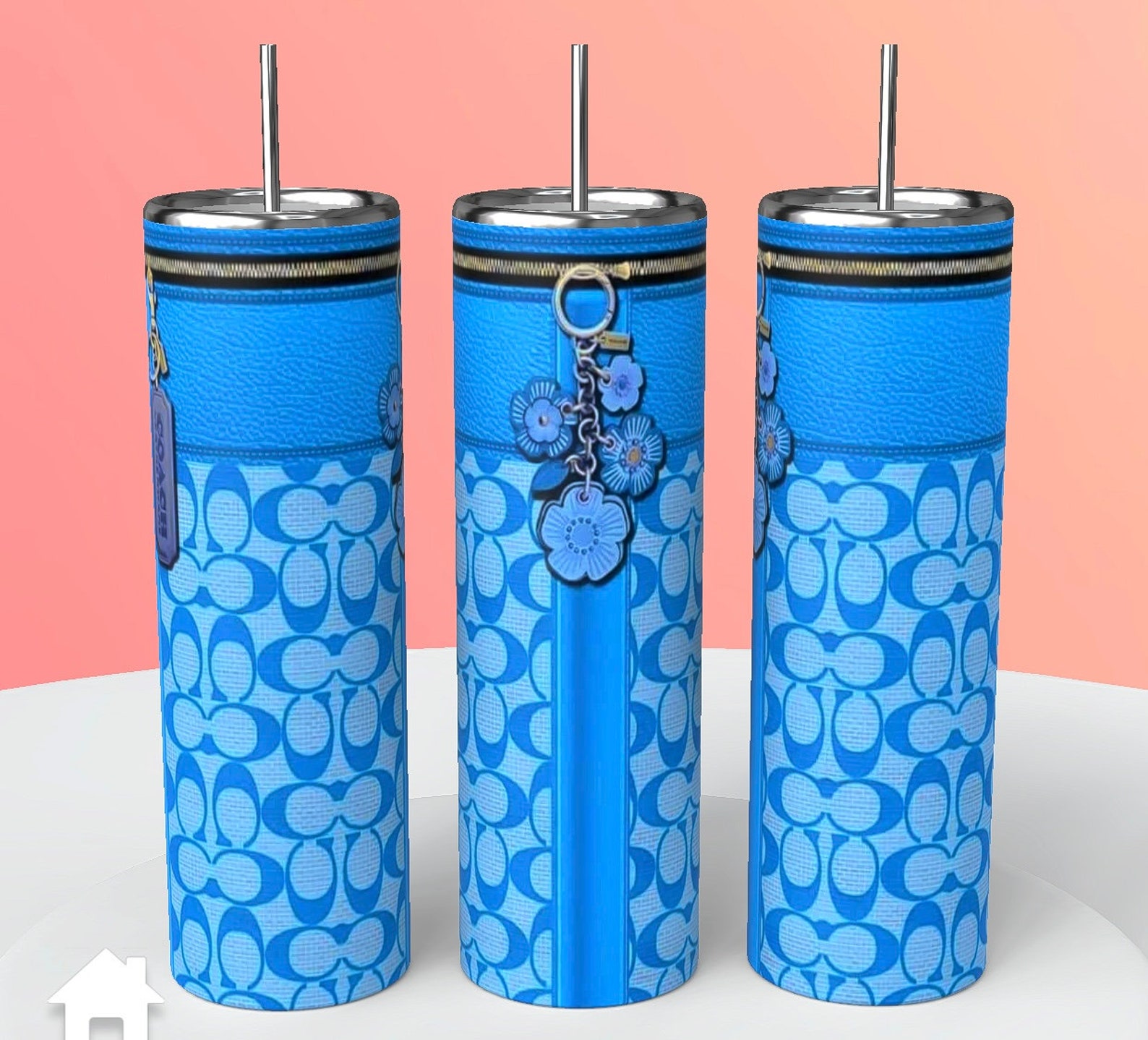 Cool Coach Purse Look Alike Tumbler/water Bottle. Stainless Steel ...