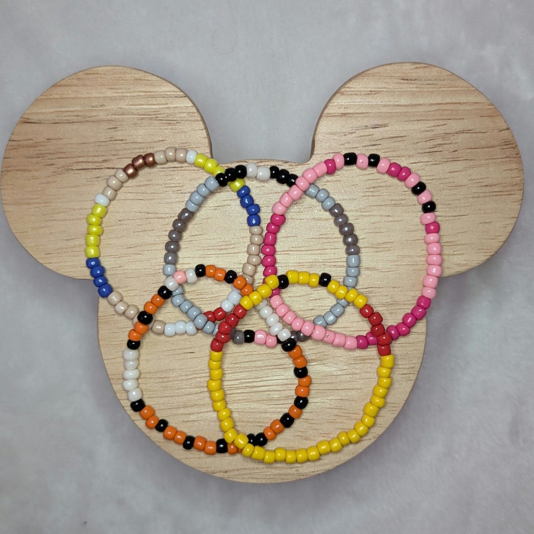Winnie the Pooh - Disney Character Inspired Beaded Bracelets - Custom - Etsy