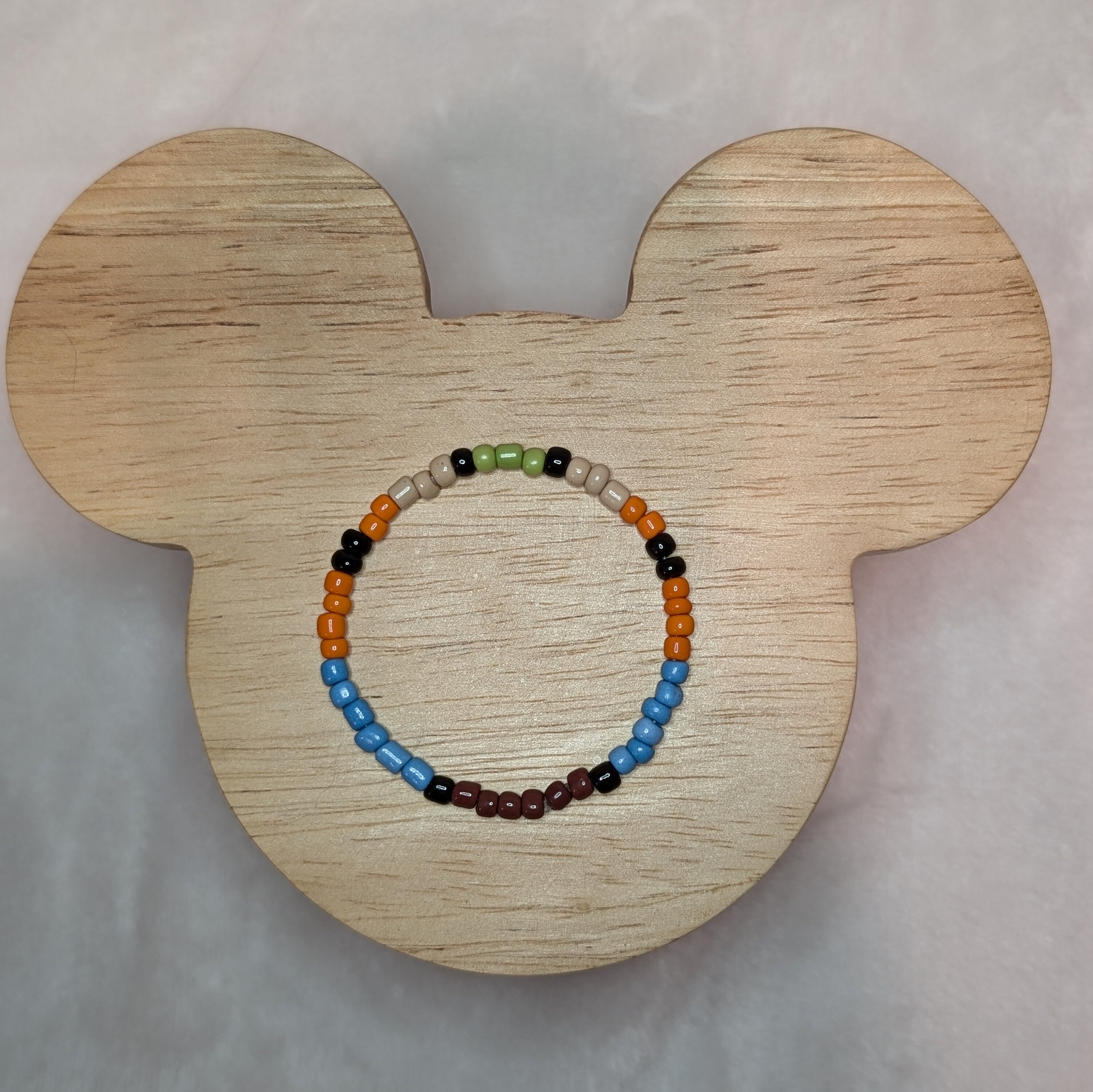 Mickey Mouse Disney Character Inspired Beaded Bracelets Custom - Etsy