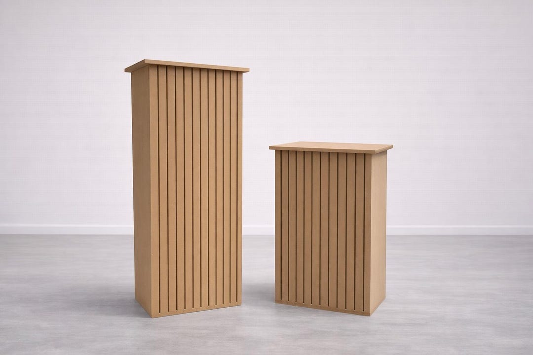 Luxury MDF Ripple Front Plinths | Balloon, Cake & Product Display - Etsy UK