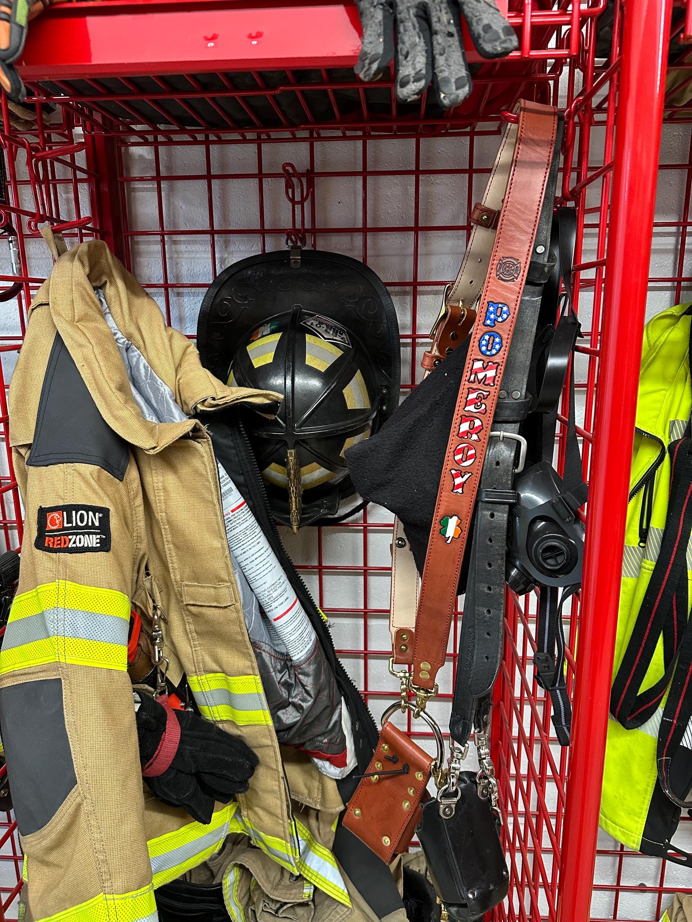 Firefighter Leather Radio Strap/bucket Combo - Etsy