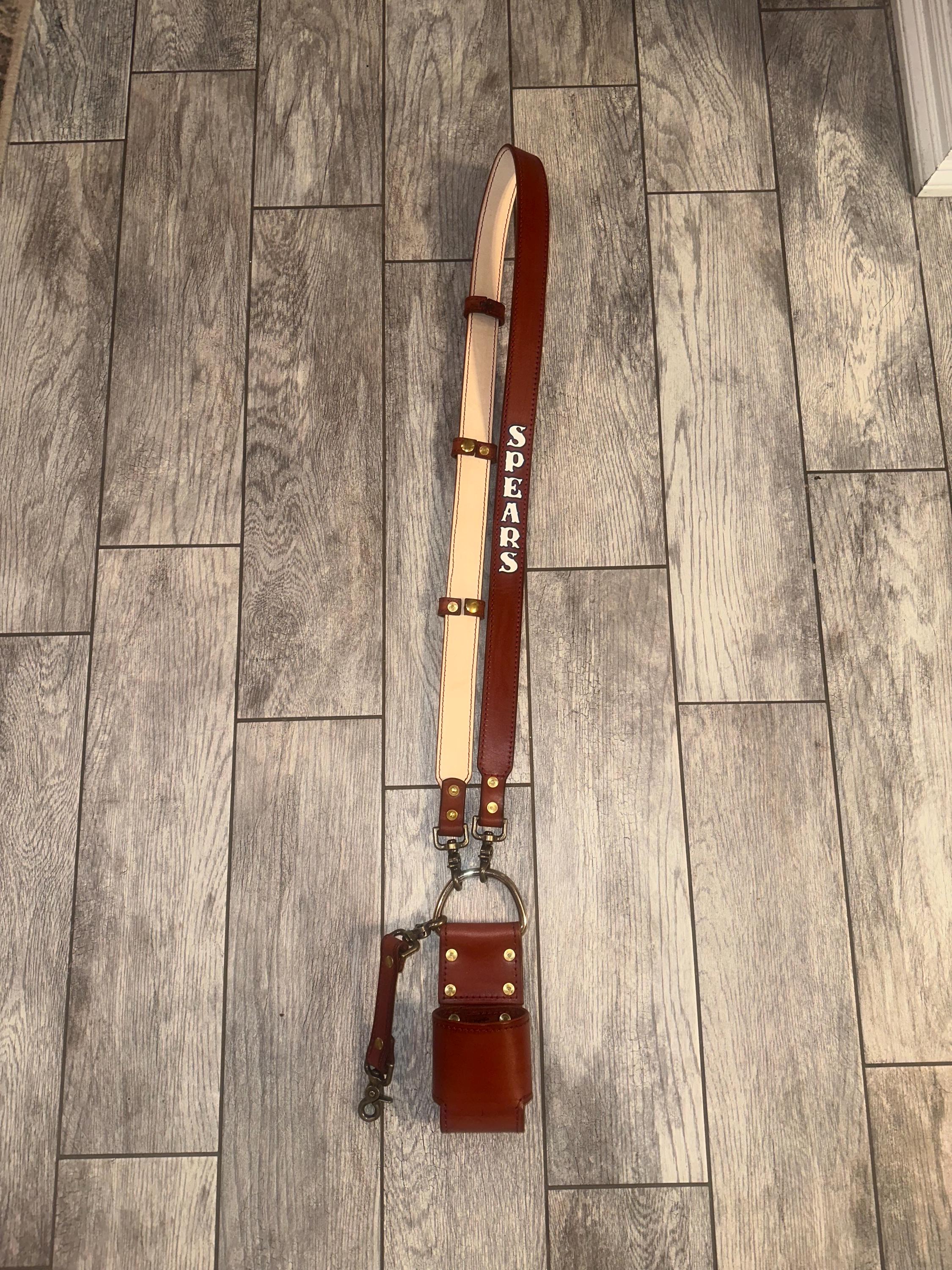 Firefighter Leather Radio Strap/bucket Combo - Etsy