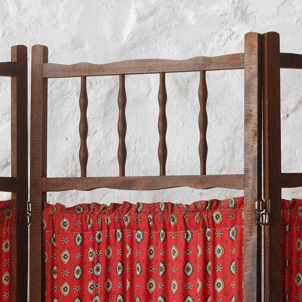 Mid-century French Folding Screen, 1960s, Vintage Room Divider Made in ...