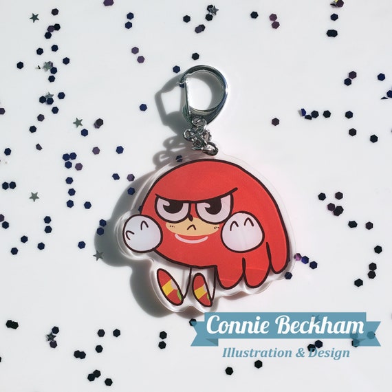 1 Double Sided Acrylic Charm Keychain Derpy Sanic Knuckles - Etsy
