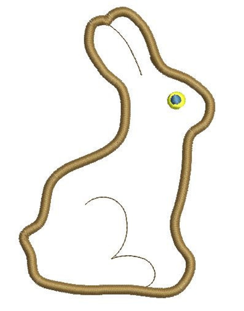 Chocolate Easter Bunny Embroidery Applique Design - Etsy